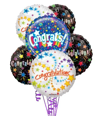 6 Congratulations Balloons | Blooms Today | Blooms Today