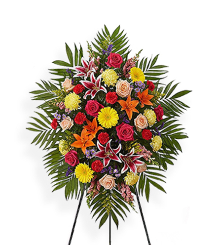 Multicolor Standing Spray | Blooms Today